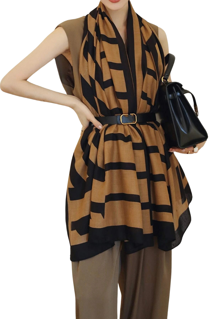 Striped Pattern Scarf – Estilo Philippines